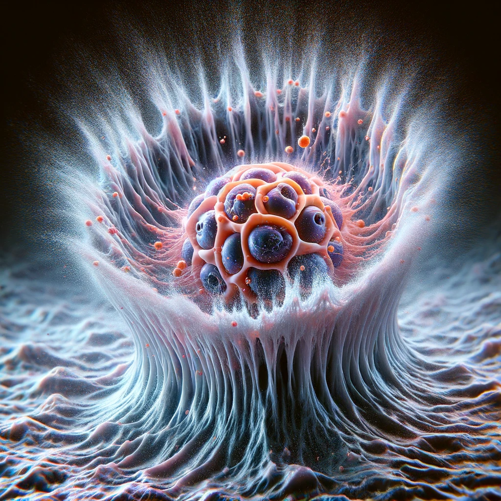 Shock wave photographed passing through a single cell - Super Innovators